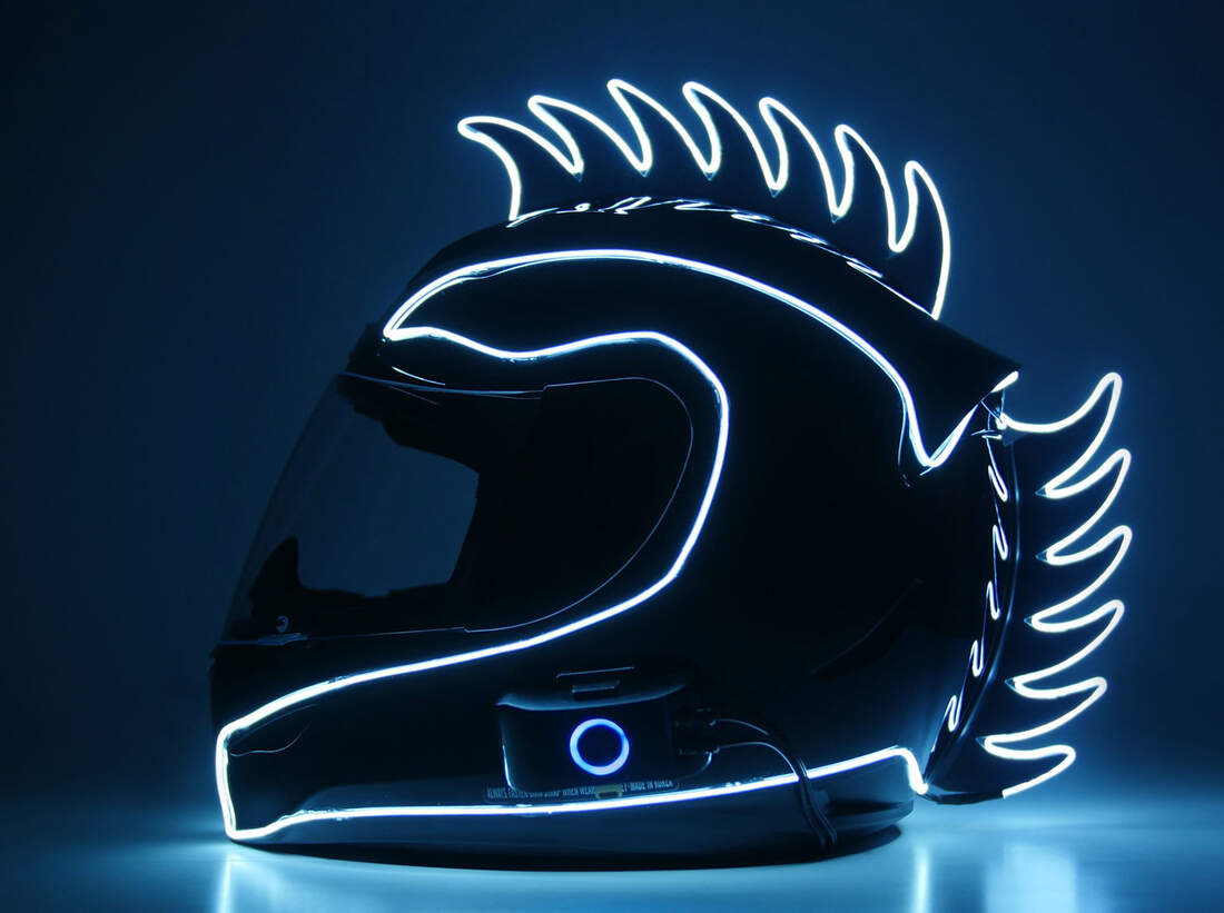 LightMode - leuchtende Nachrüstkits für Motorradhelme - MOTORRADonline.de